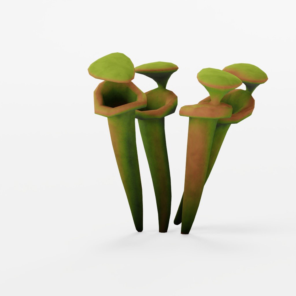Stylized fly trap | FREE Grass models | BlenderKit