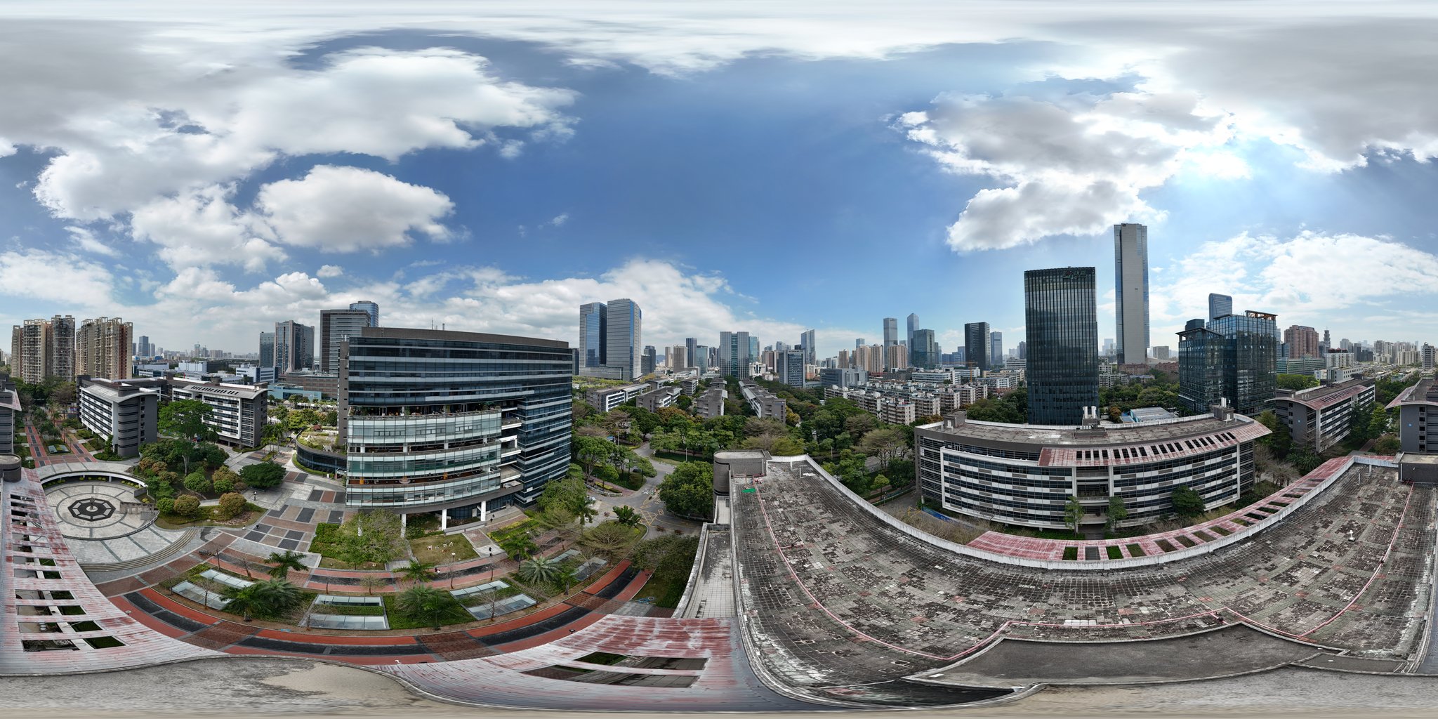 Urban City Highsky bluesky | FREE Urban Elements HDRis | BlenderKit