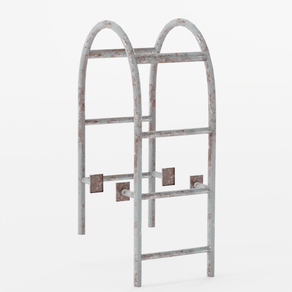 Stairs TopEnd short | Stairs models | BlenderKit