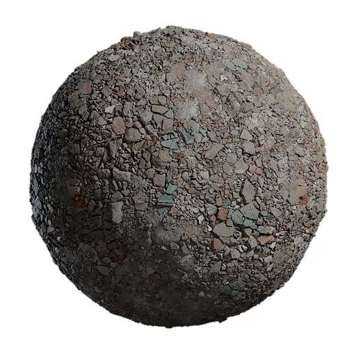 Debris Ground | FREE bricks materials | BlenderKit