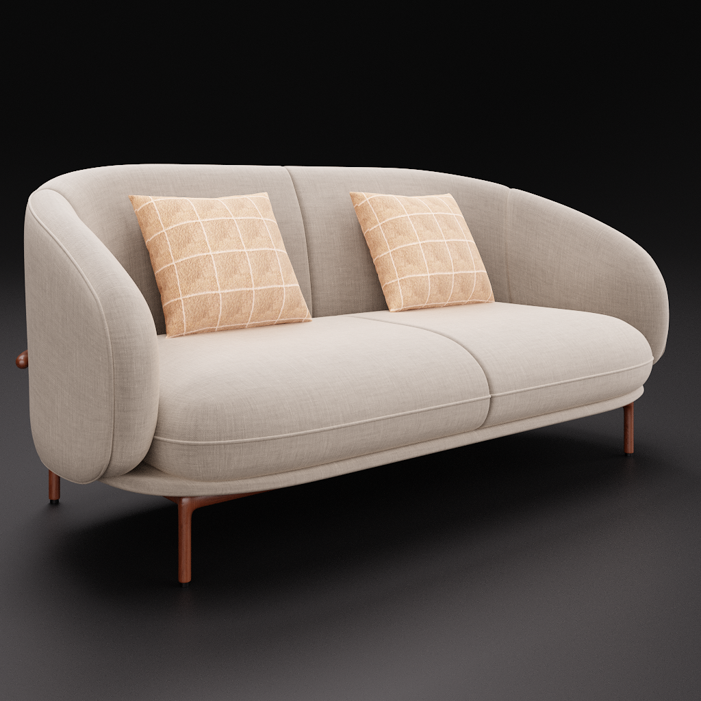 Sofa Mela Lounge | 3D Sofa models | BlenderKit