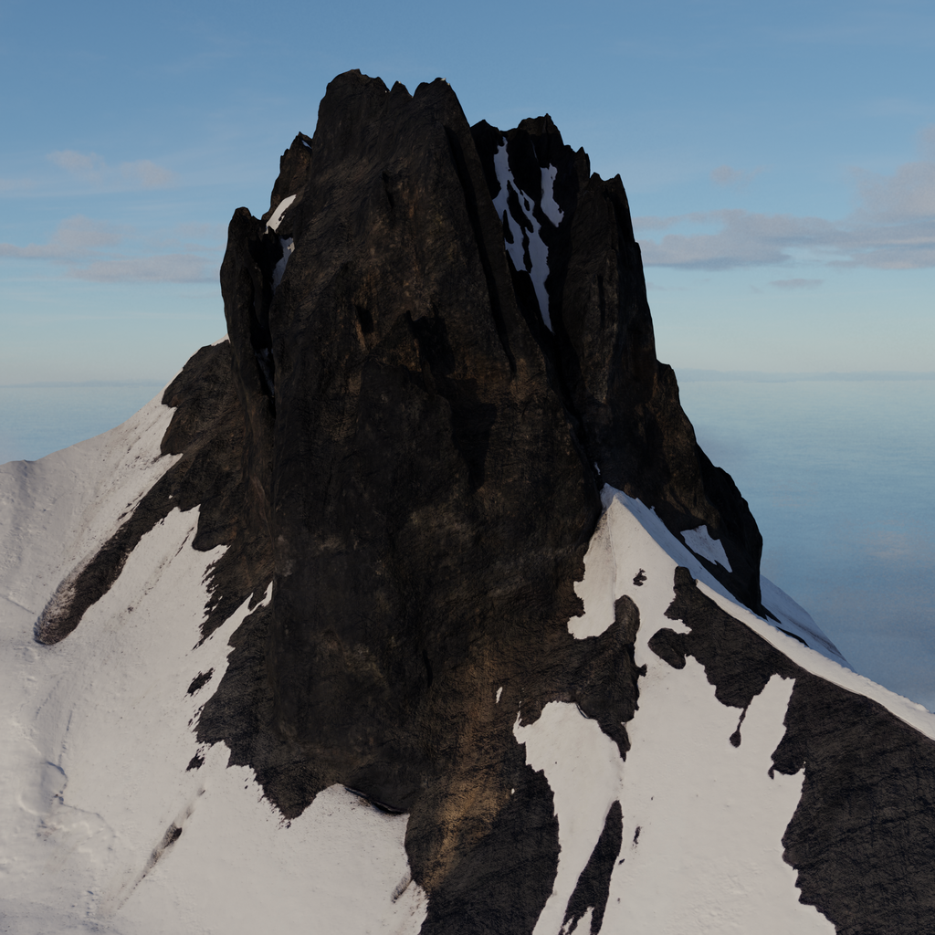 Mountain Peak Photoscan | Terrains models | BlenderKit