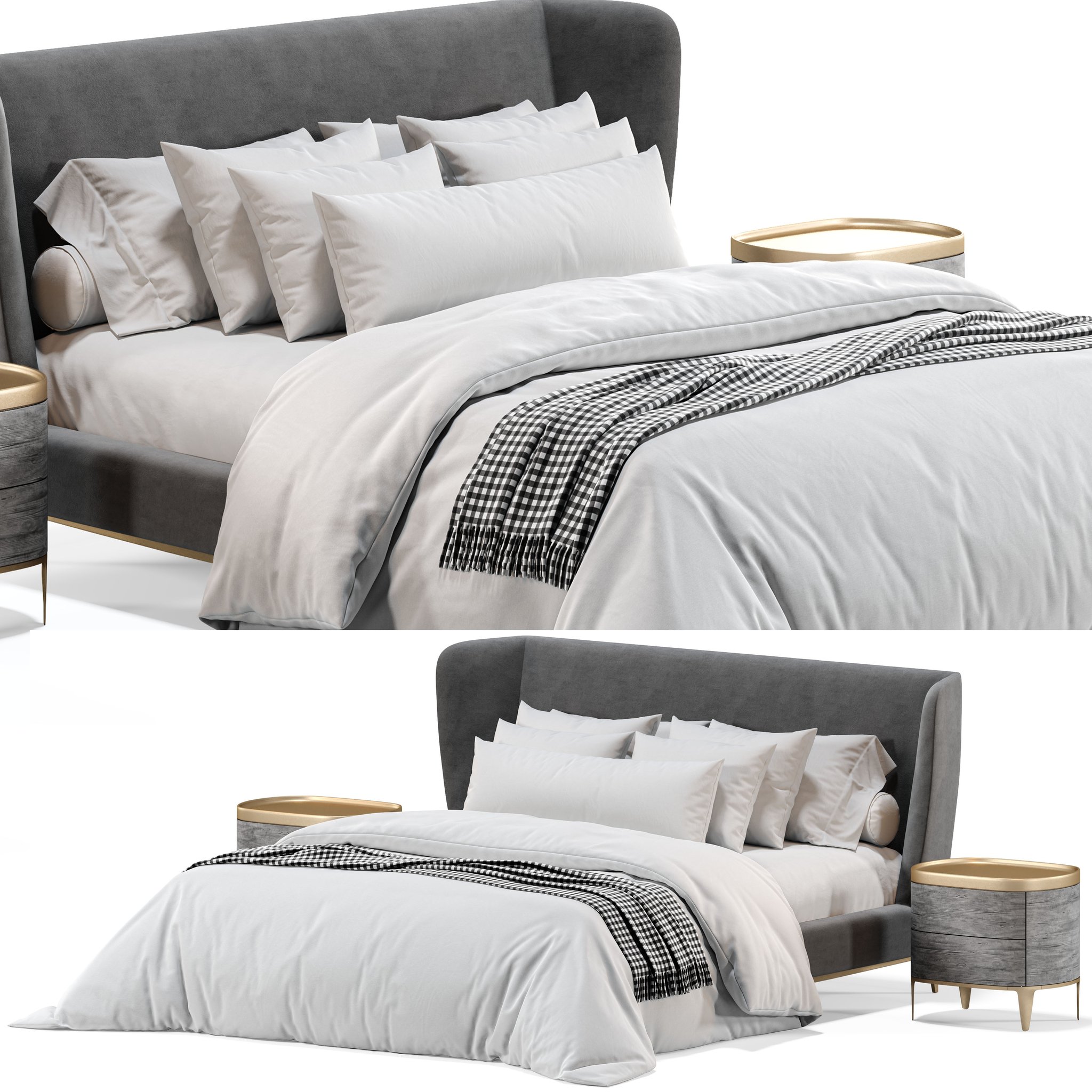 Bed Poilform Gentleman | Beds models | BlenderKit