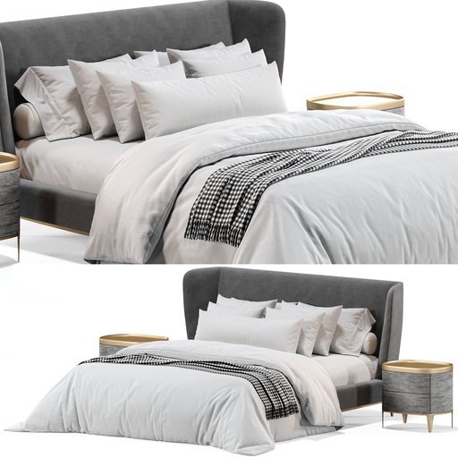 Bed Poilform Gentleman | Beds models | BlenderKit