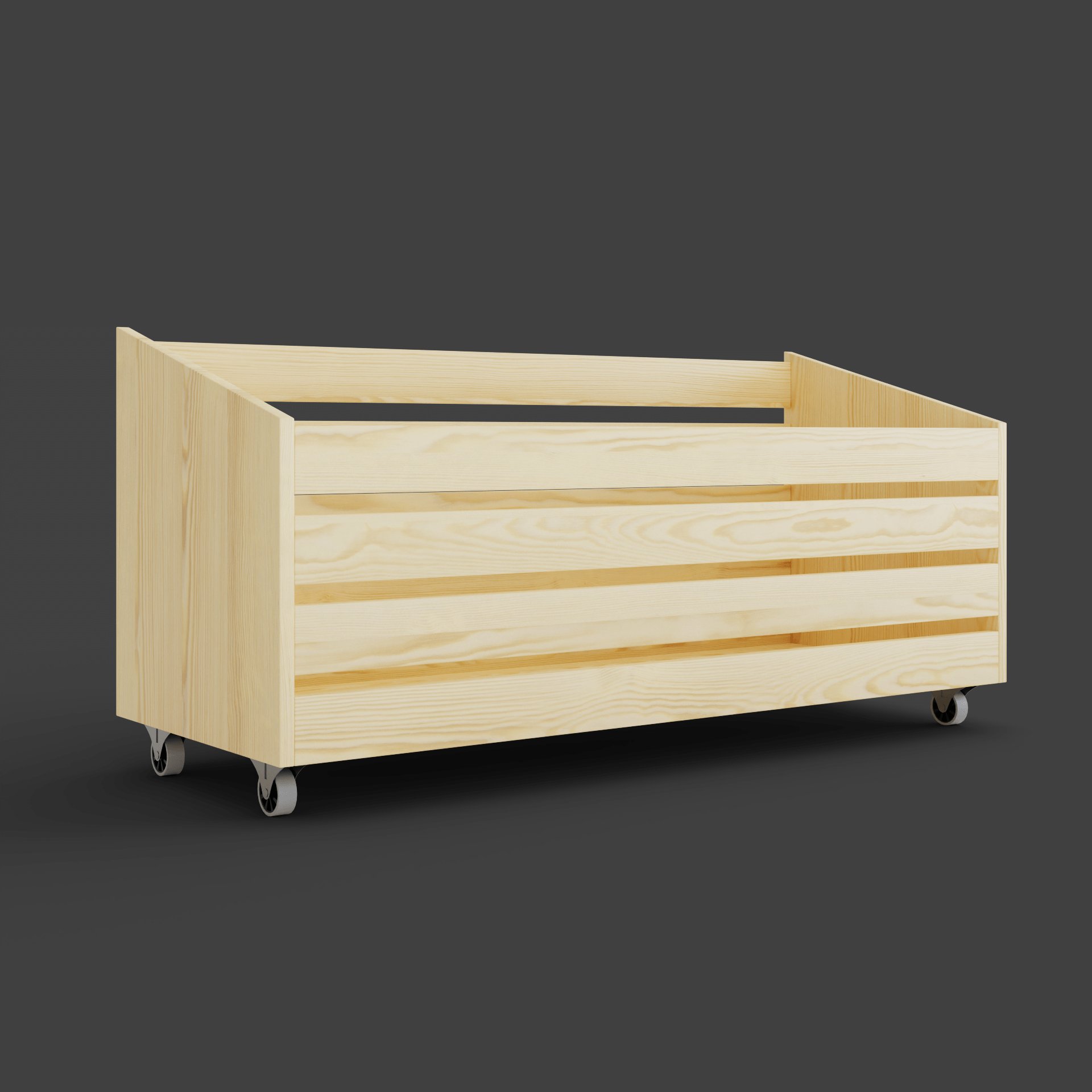 Wooden Storage Container | Containers models | BlenderKit