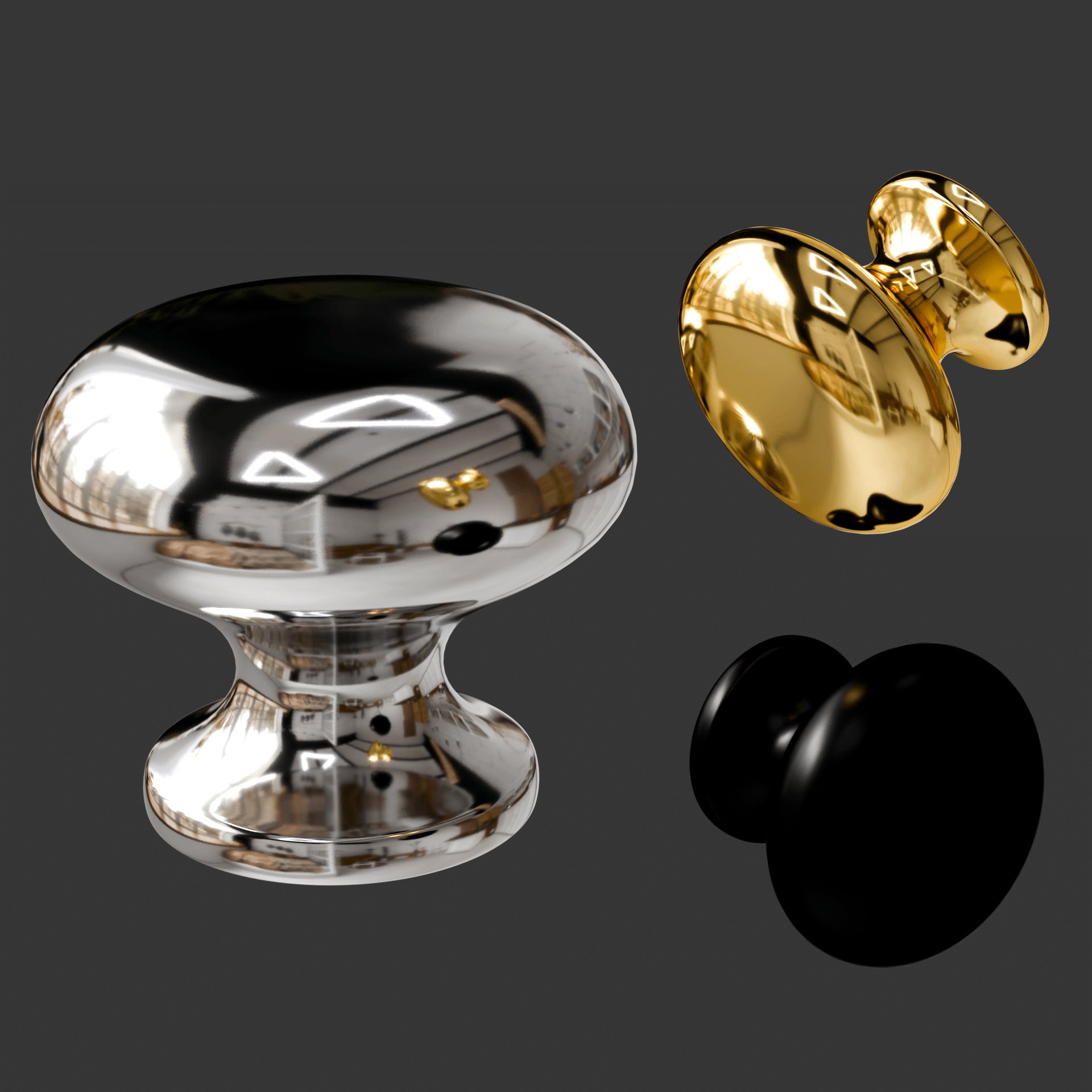 ENERYDA Knob 27 mm | Cabinets models | BlenderKit