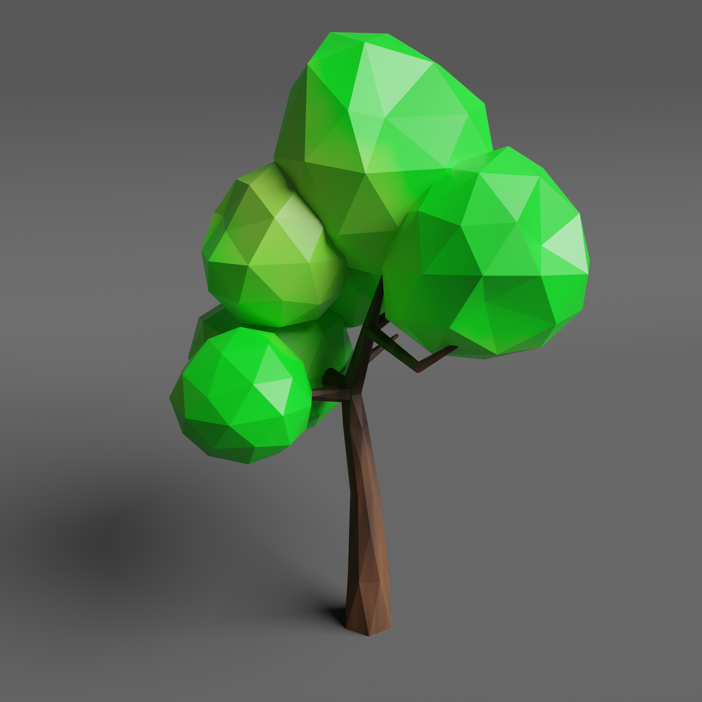 Tree Low Poly | FREE Trees models | BlenderKit
