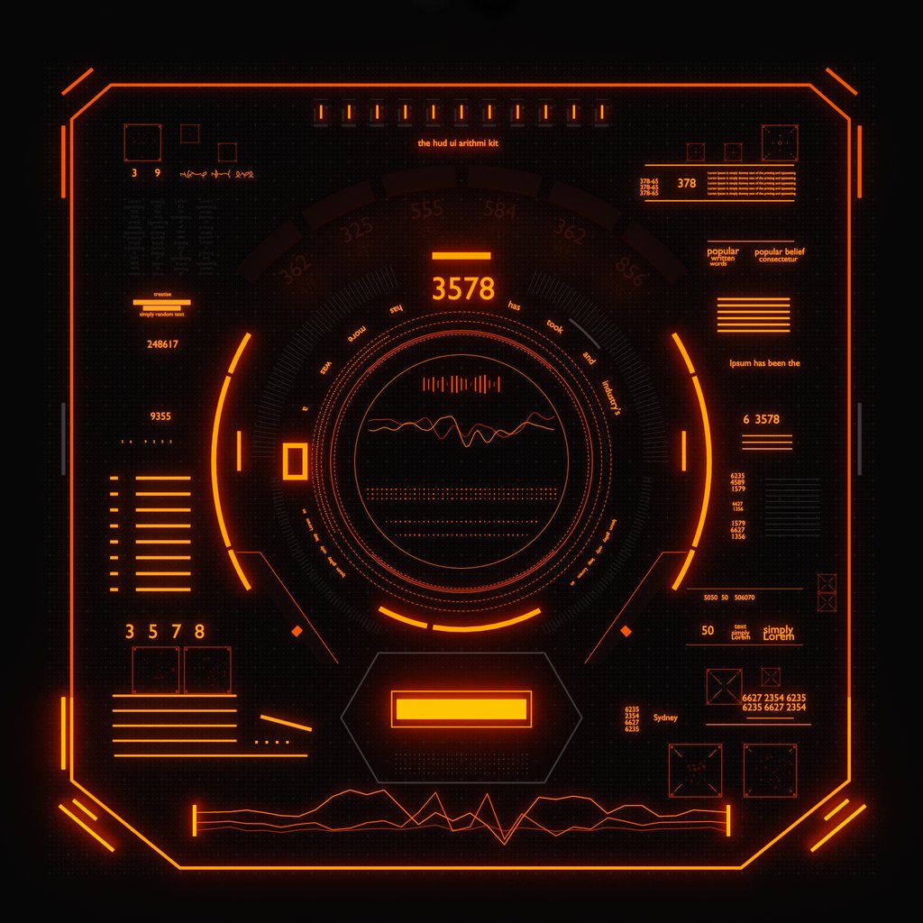 HUD & UI Arithmi | FREE Motion Design models | BlenderKit