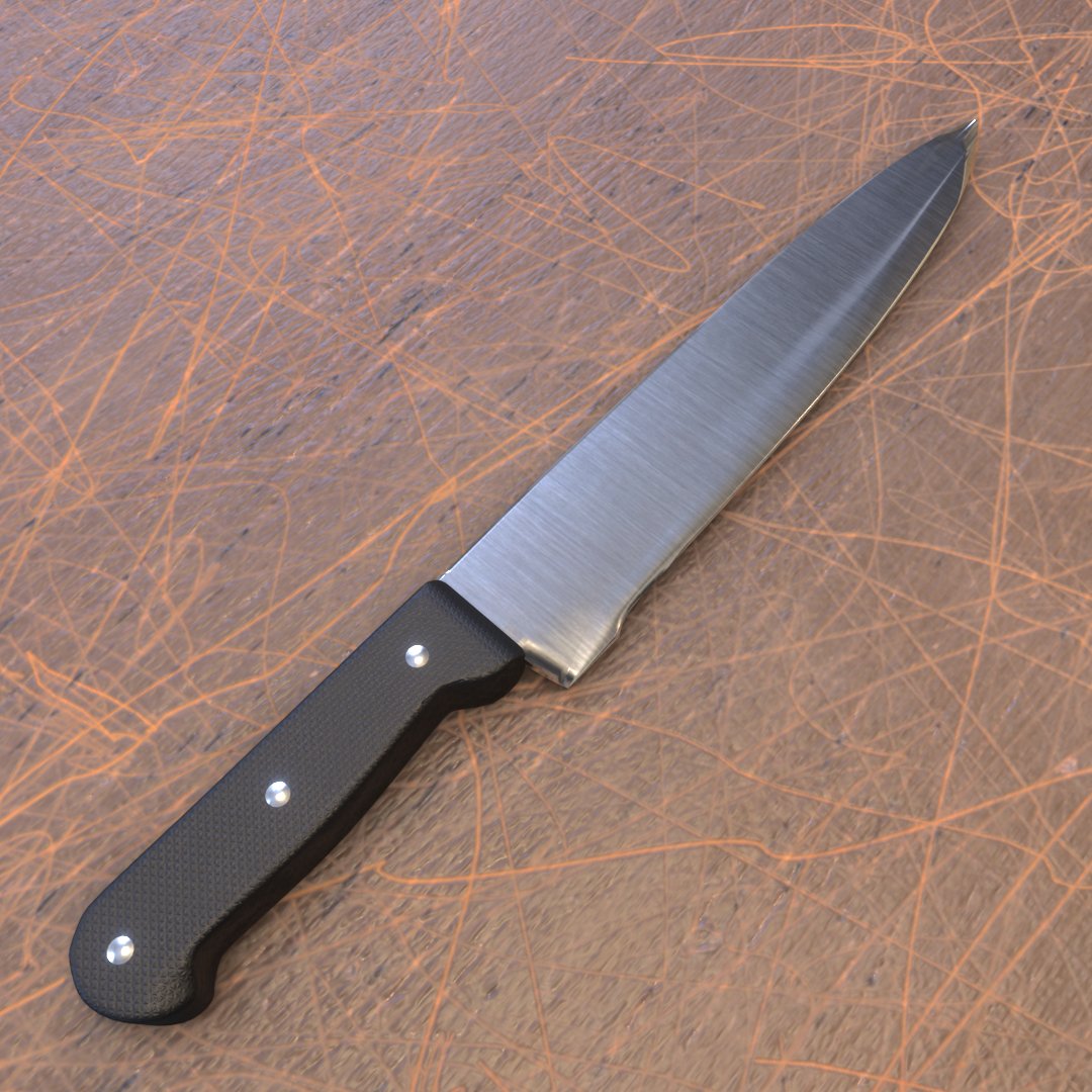 Chef Knife | FREE Kitchen Sets models | BlenderKit
