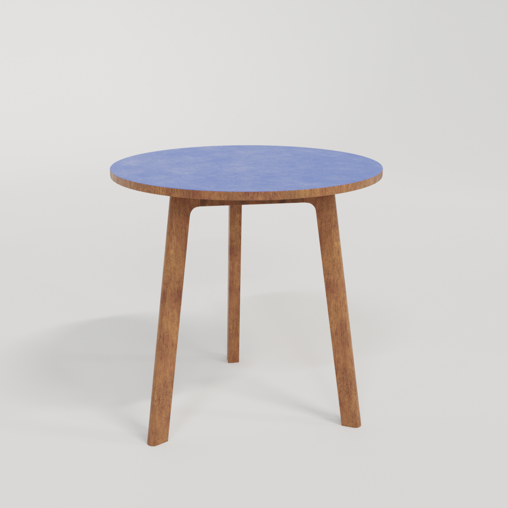 Blu Dot Apt Cafe Table - Round | FREE Tables models | BlenderKit
