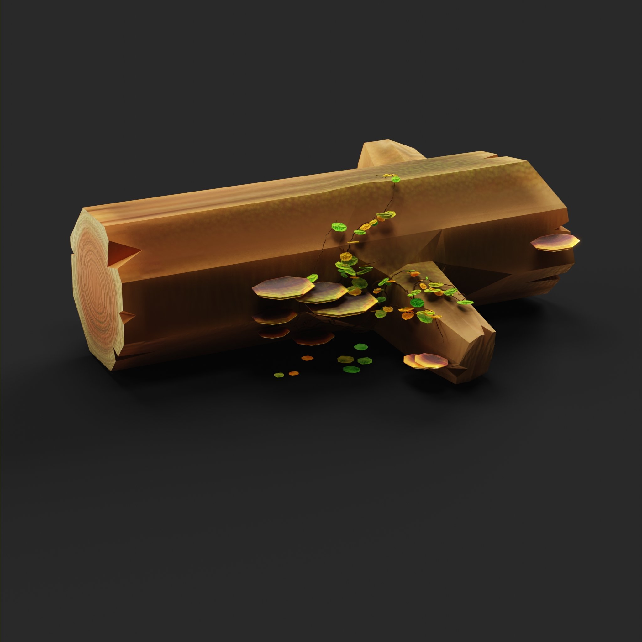 Low Poly Trunk 2 | FREE Environment Elements models | BlenderKit