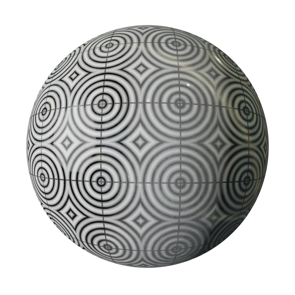 Circle Pattern Tile | FREE tiles materials | BlenderKit