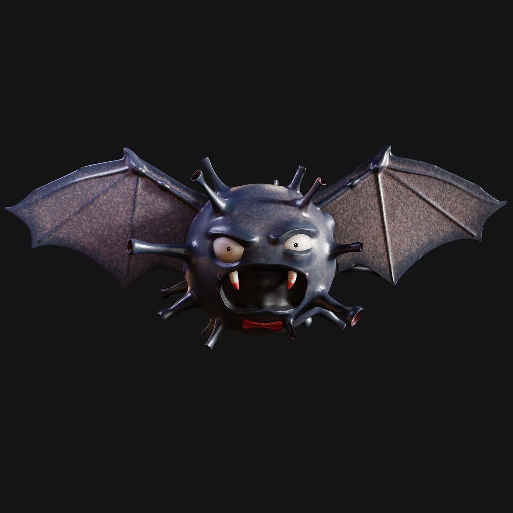 Dracula Vampire-Bat Virus Figurine | FREE Interior Decorations models ...