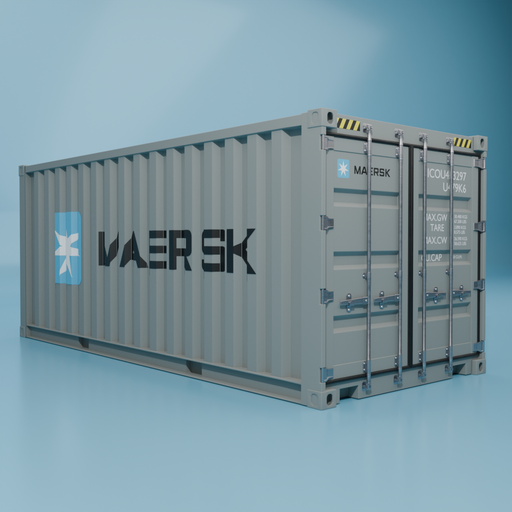 Cargo Container Maersk | FREE Containers models | BlenderKit