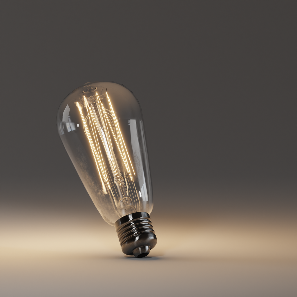 Edison Light Bulb VIntage | Industrial Lights models | BlenderKit