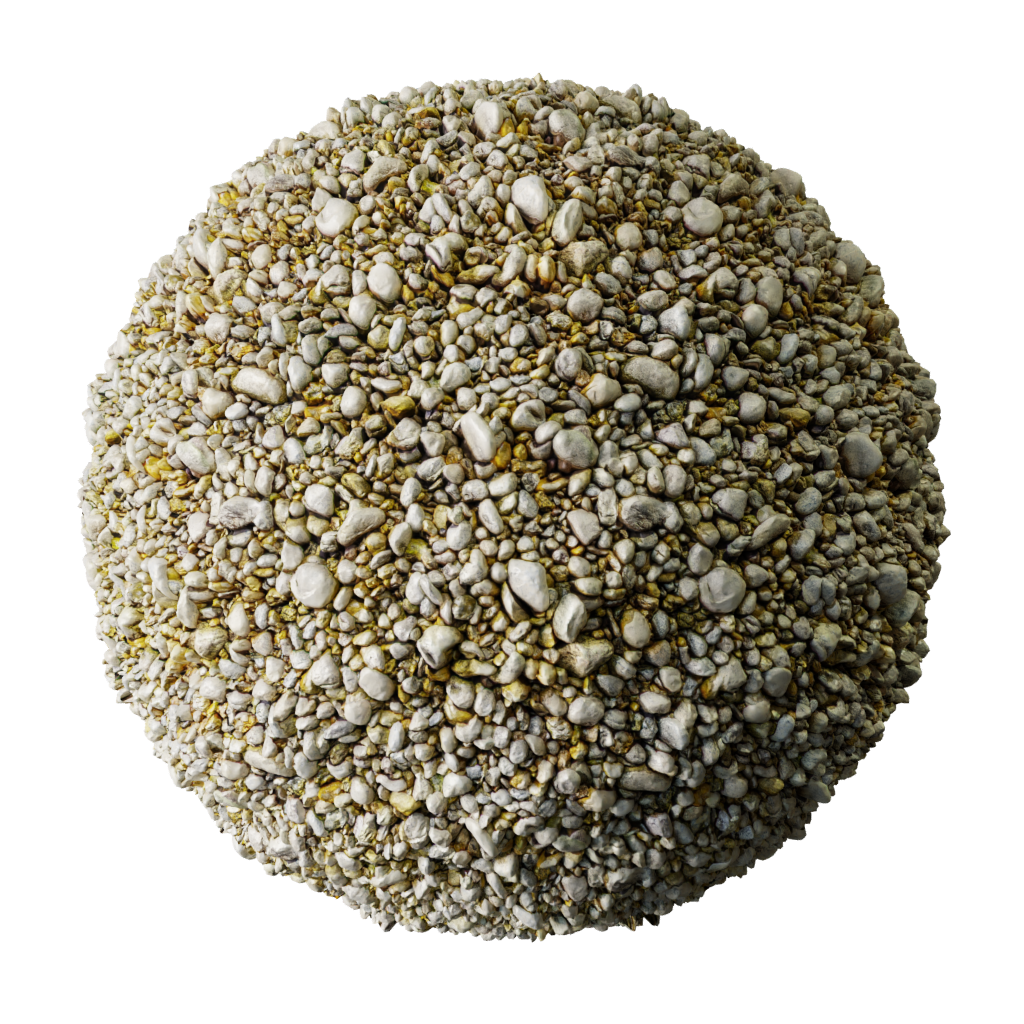 Pea Gravel Pebbles | FREE stone materials | BlenderKit