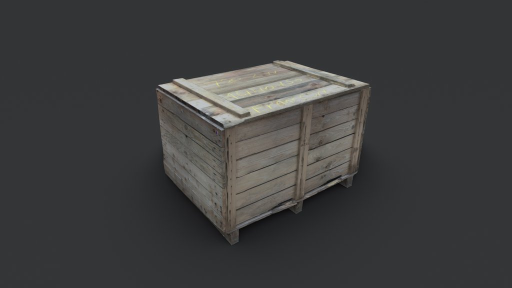 Box wooden 2 | Containers models | BlenderKit