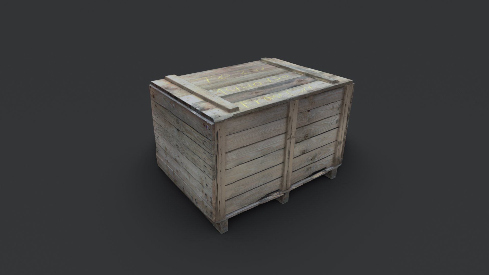 Box wooden 2 | 3D Container models | BlenderKit