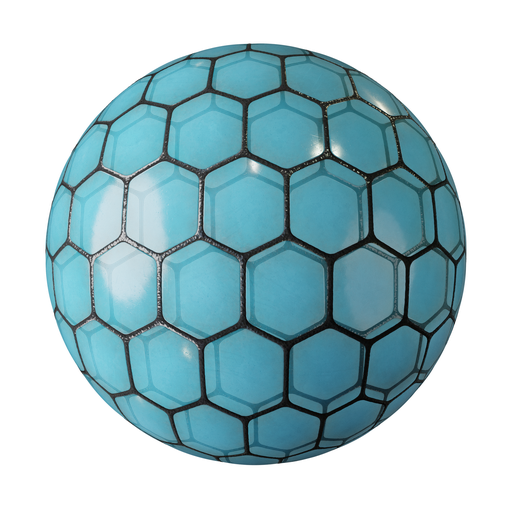 Hexagonal patterned glass | FREE glass materials | BlenderKit