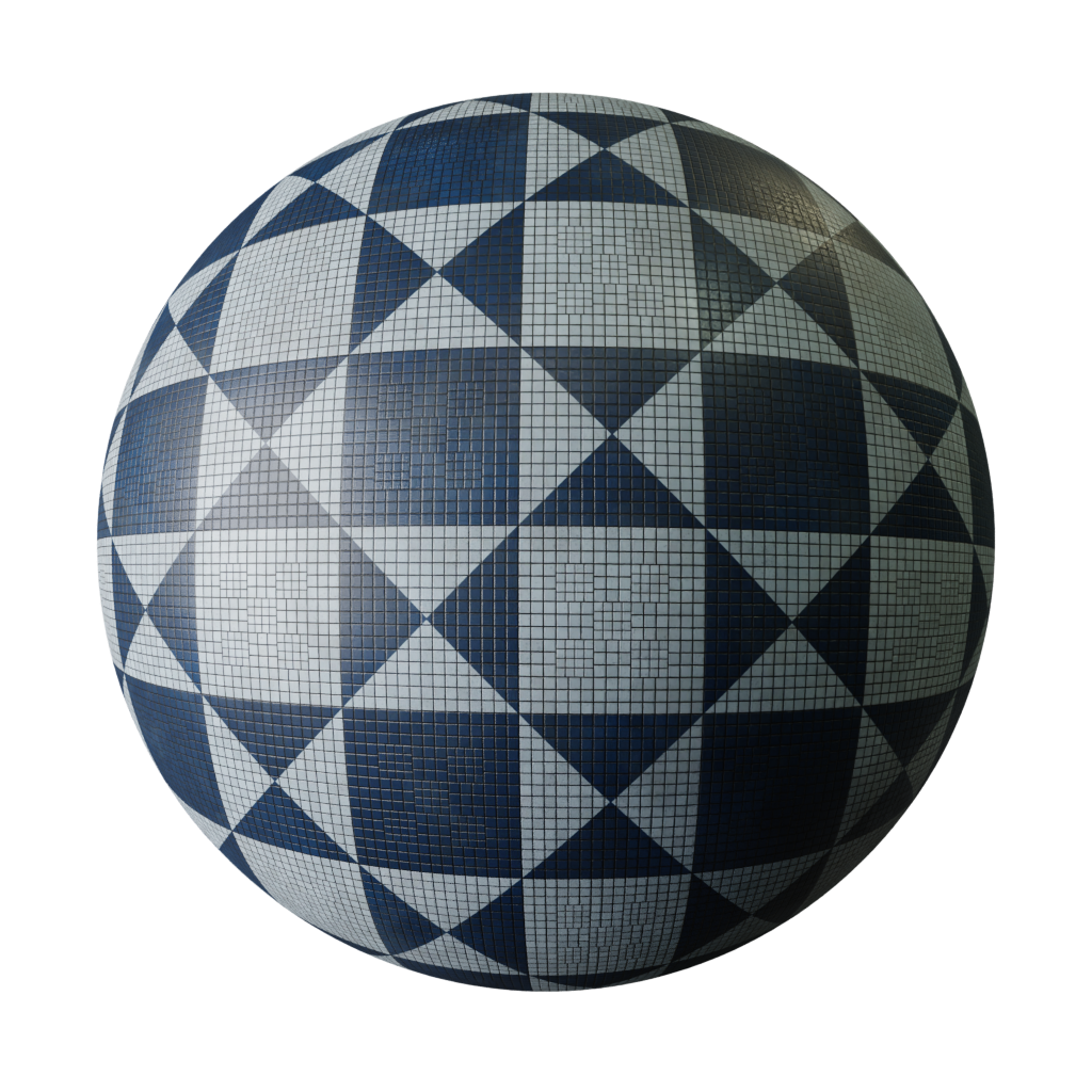 Classic Blue Tiles | FREE tiles materials | BlenderKit