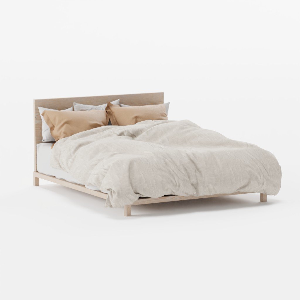 Contemporary Bed | Beds models | BlenderKit