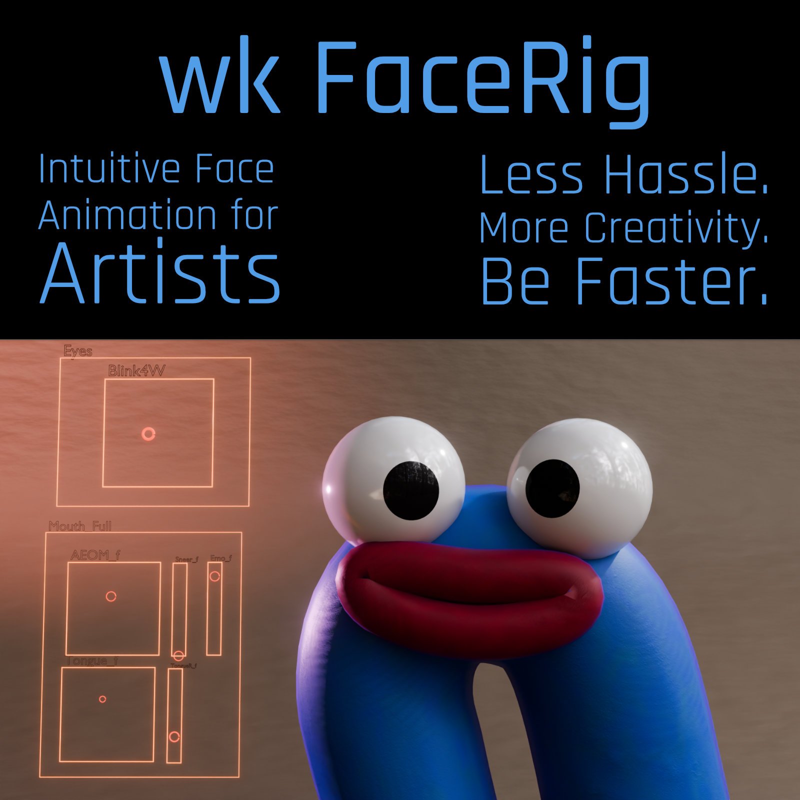 wk_facerig – Fast, intuitive facial animation in Blender | Rigging add ...