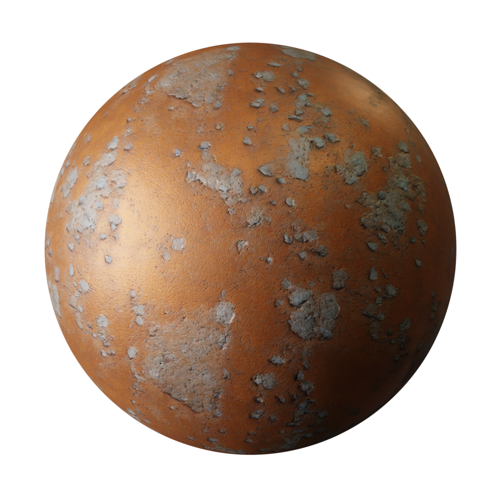 Pitted Orange Rust Surface | FREE rust materials | BlenderKit