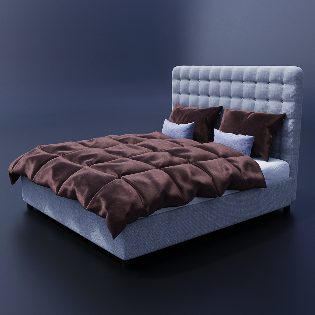 Bed Complete | Beds models | BlenderKit