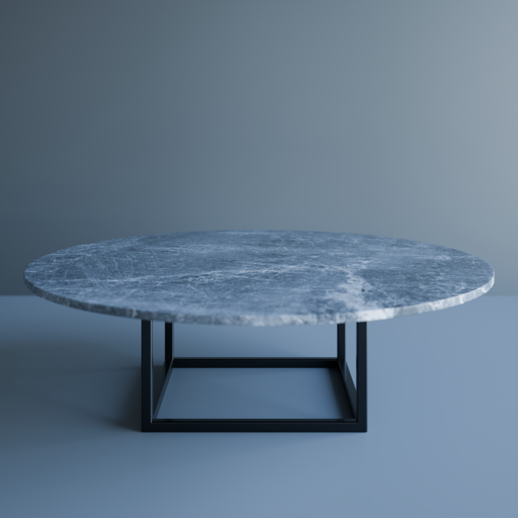 Simple round coffee table #3 | FREE Tables models | BlenderKit