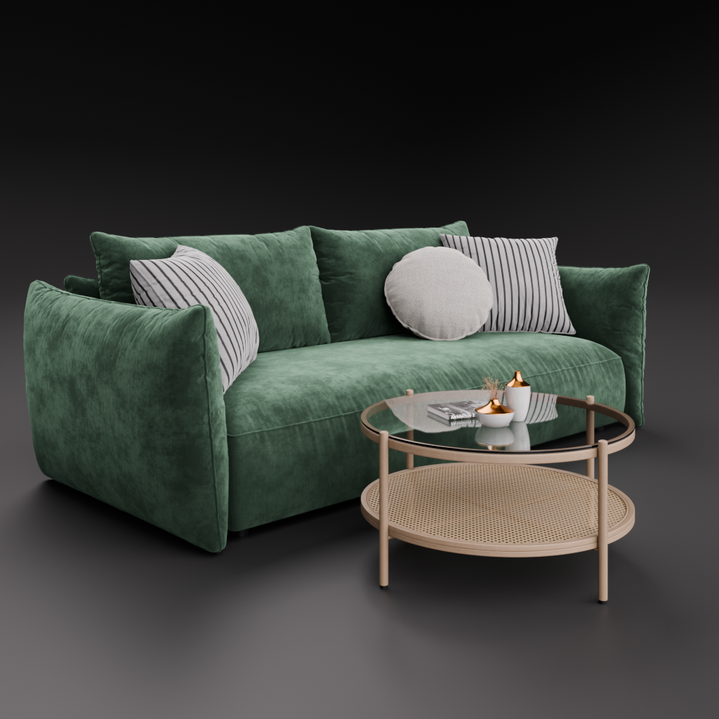 Sofa Scott Velvet | Sofas models | BlenderKit