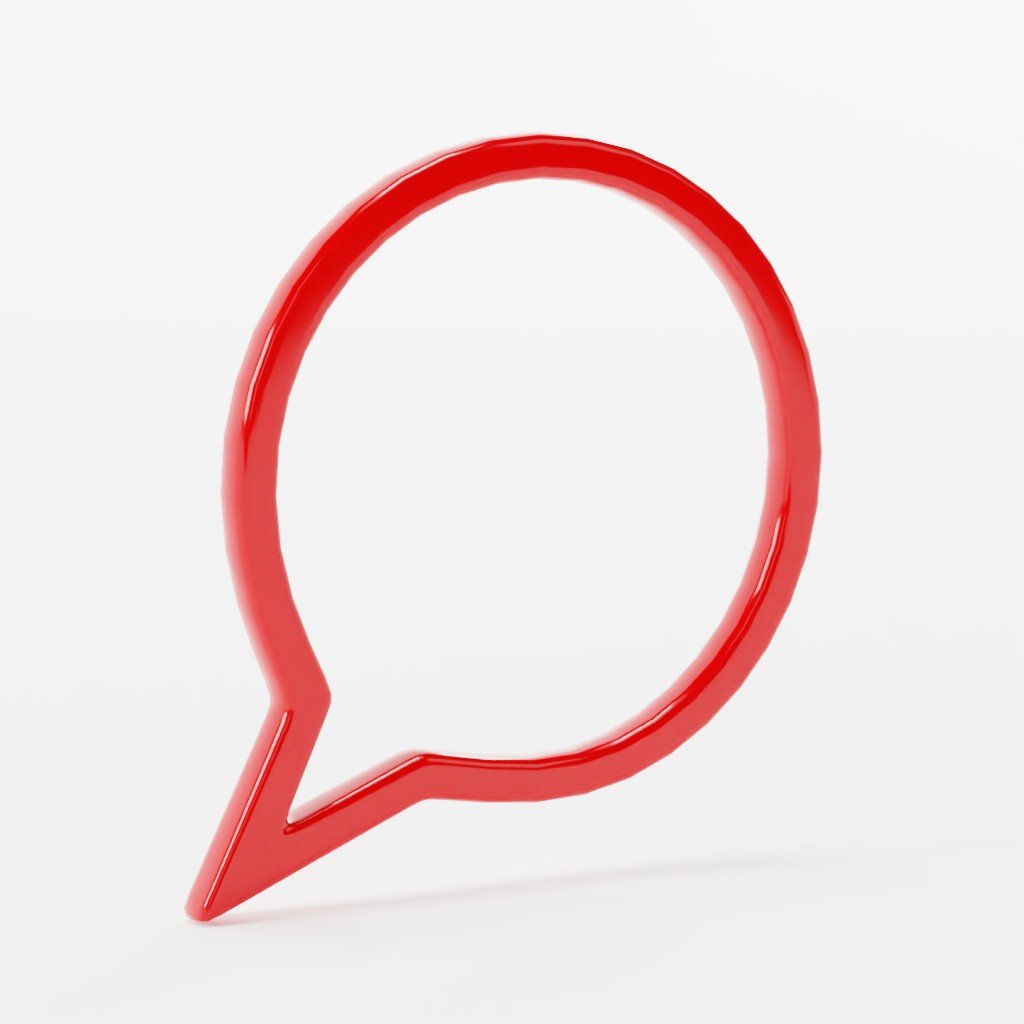 Speech Bubble | Signs models | BlenderKit