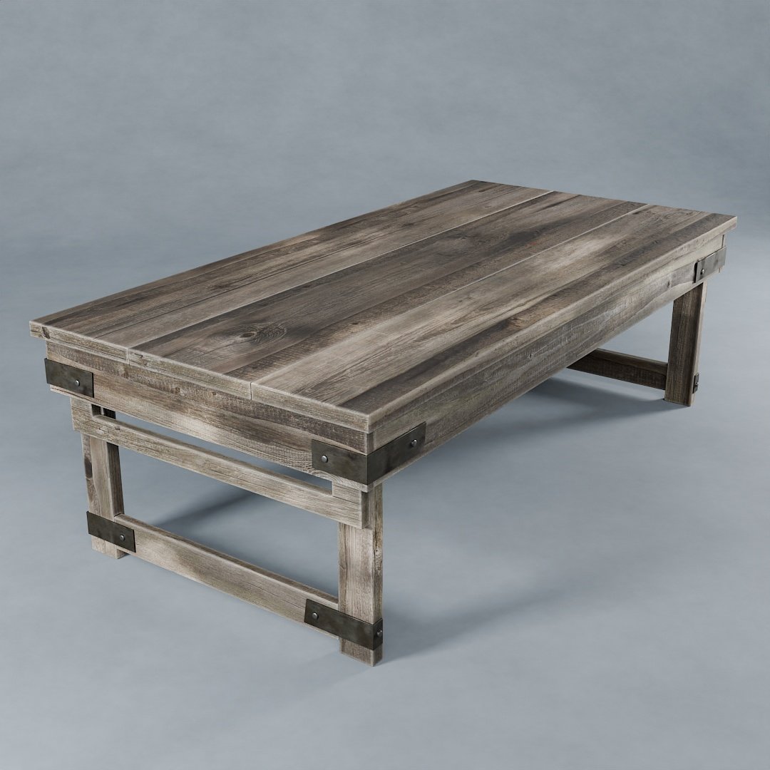 Handmade Wooden Table | Tables models | BlenderKit