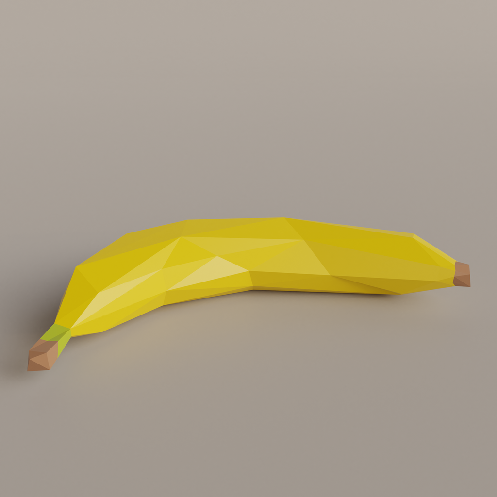 BlenderKit | Download the FREE Low Poly Banana model