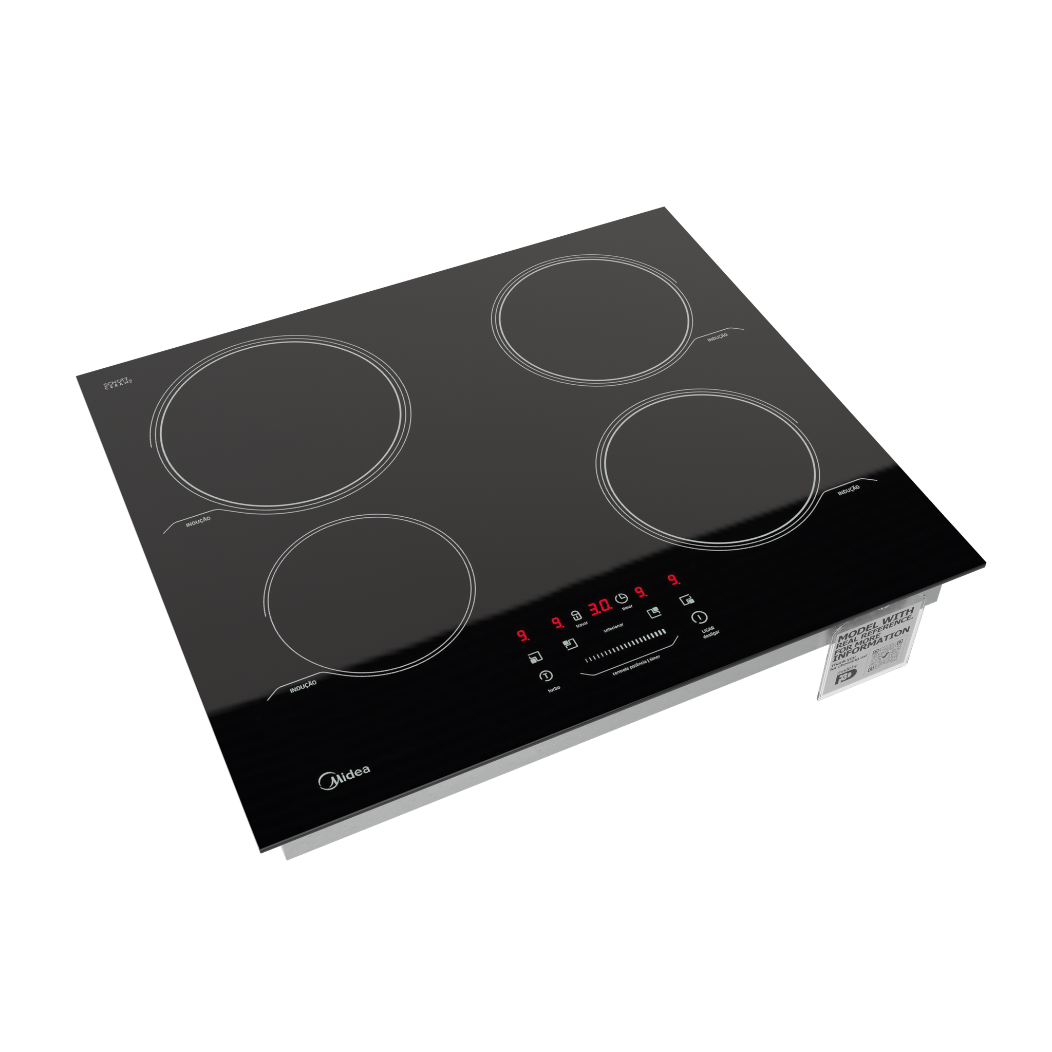 Midea induction cooktop | Kitchen Appliances models | BlenderKit