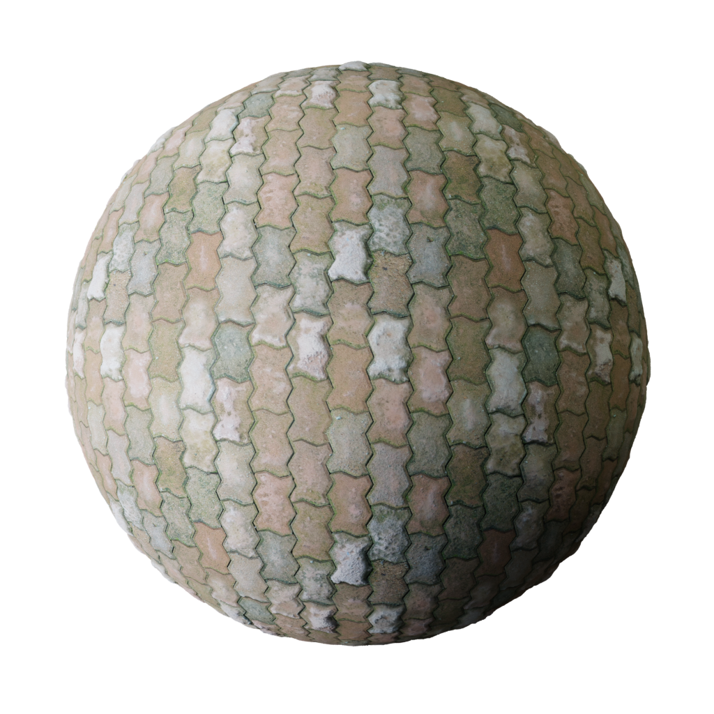 Worm Brick Paving Blocks | FREE bricks materials | BlenderKit
