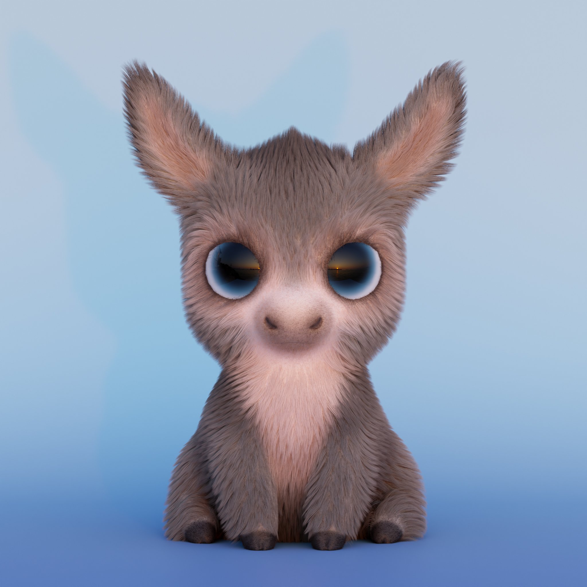 Donkey | FREE Mammals models | BlenderKit