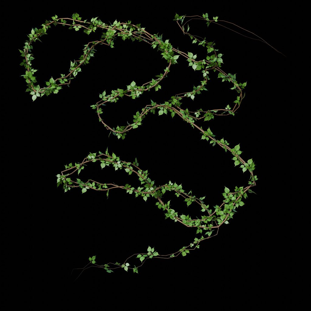 Climbing Vine - Leaf 16 | FREE Modifiers models | BlenderKit