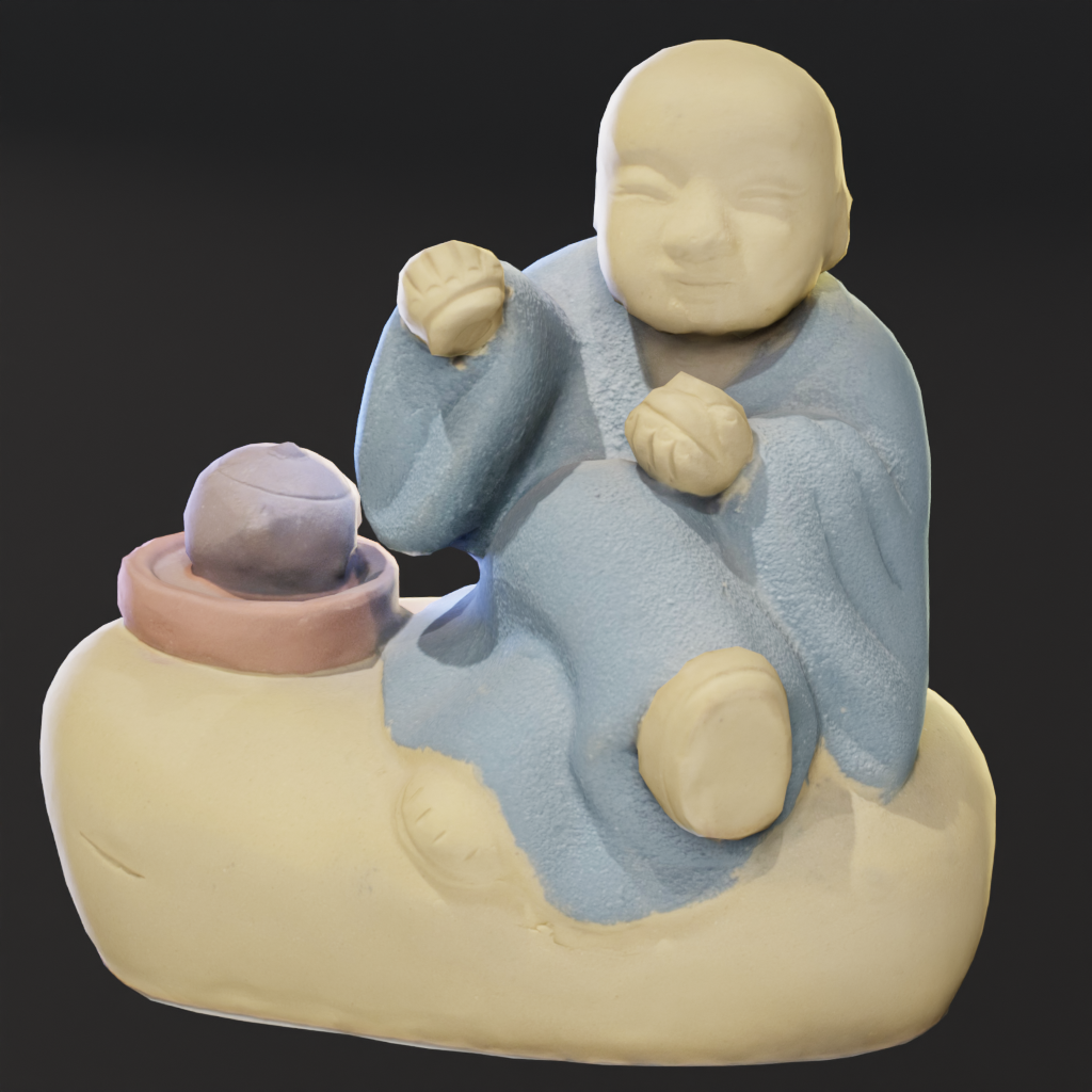 Monk figurine with a teapot | Interior Sculptures models | BlenderKit
