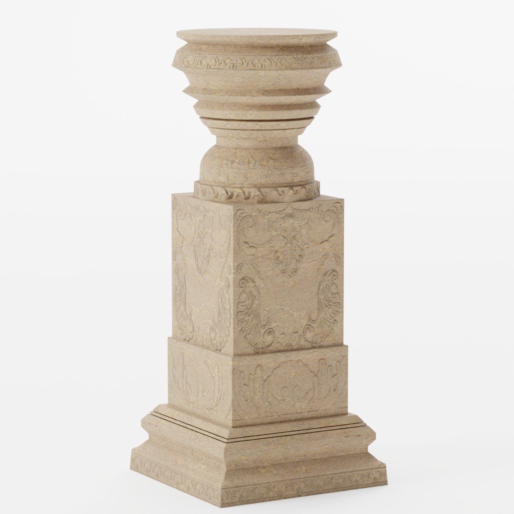 Sandstone Pillar | FREE Architectural Structures models | BlenderKit