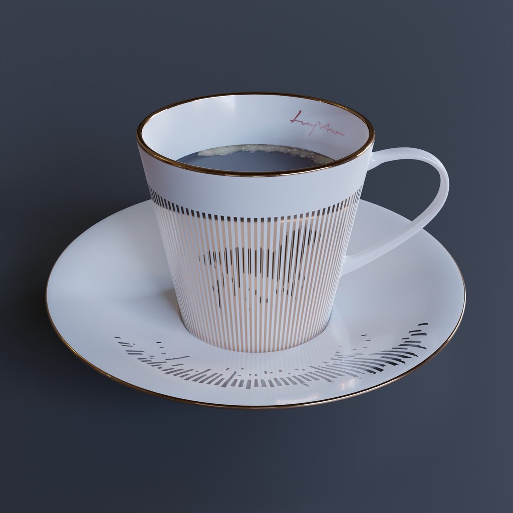 Luycho Mirror Cup | Beverages models | BlenderKit
