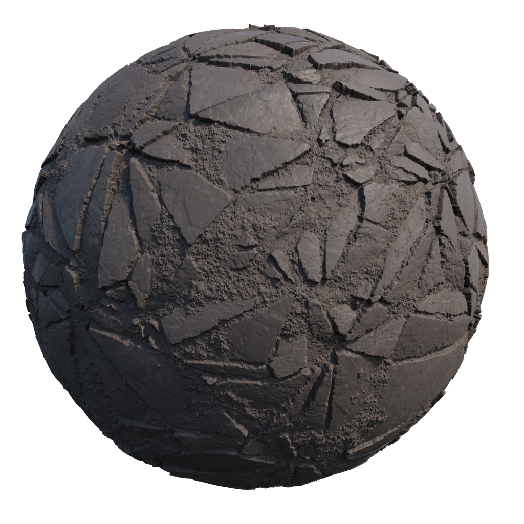 Broken Stone Floor | FREE stone materials | BlenderKit