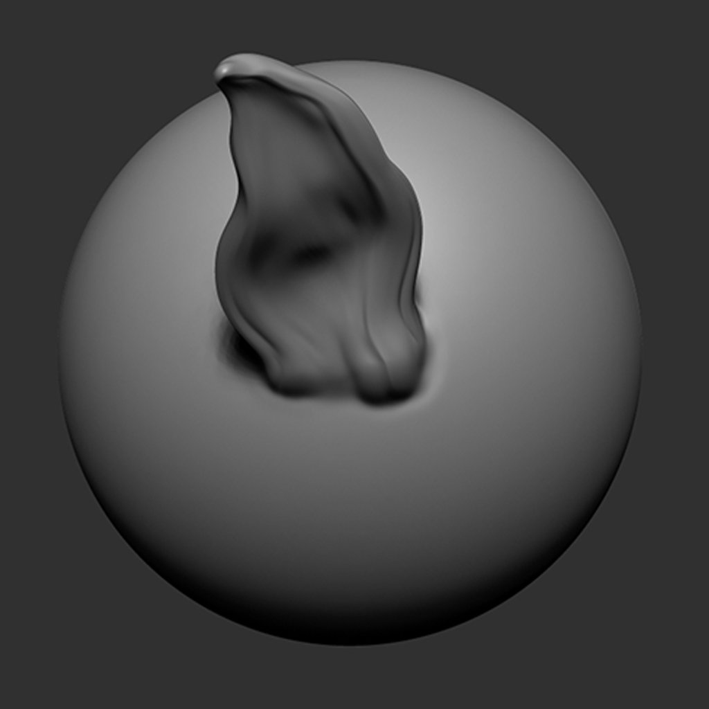 NS Creature ear long pointy | Face / Head brushes | BlenderKit