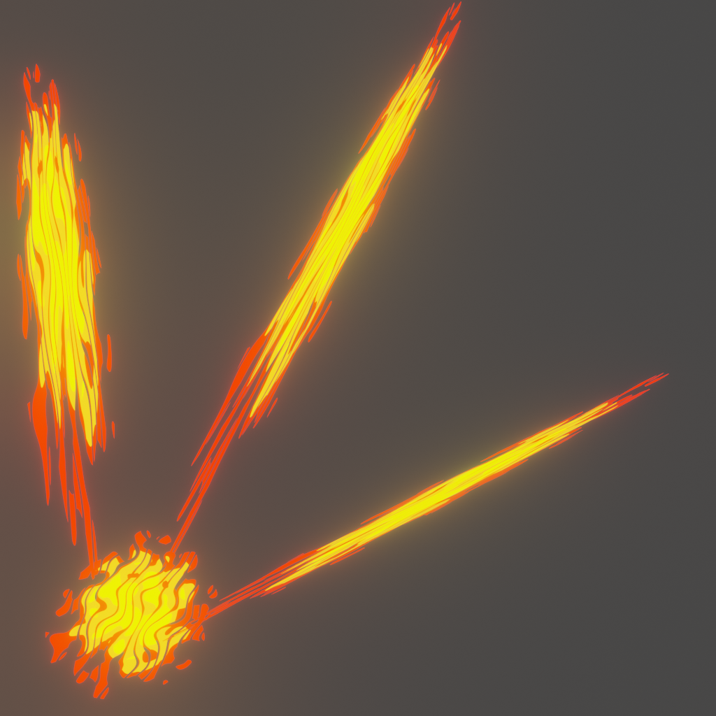 Flame hit fx | FREE fx materials | BlenderKit