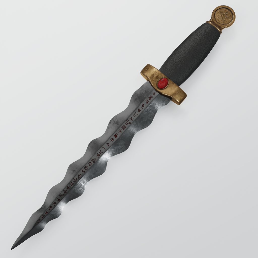 Ritualistic Dagger | FREE Historical Weapons models | BlenderKit