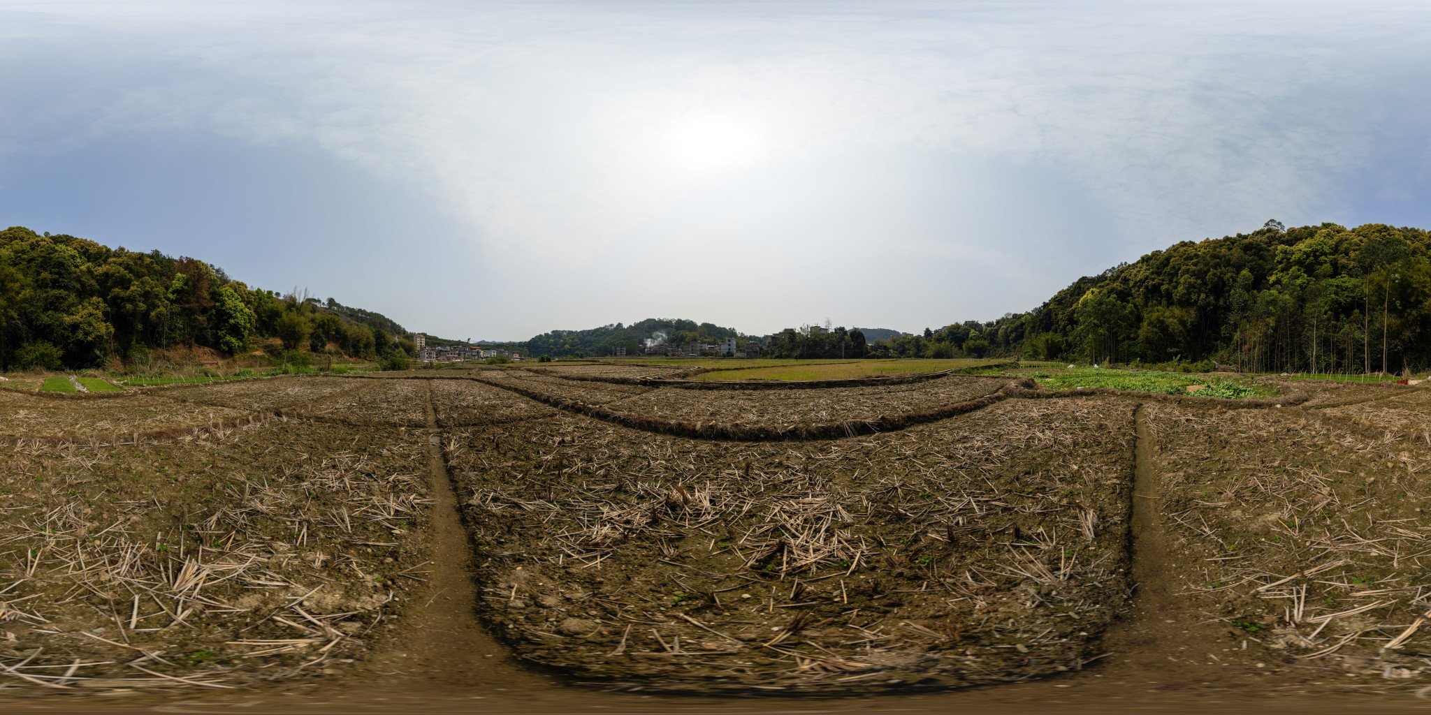 Dry land in the morning | Nature HDRis | BlenderKit