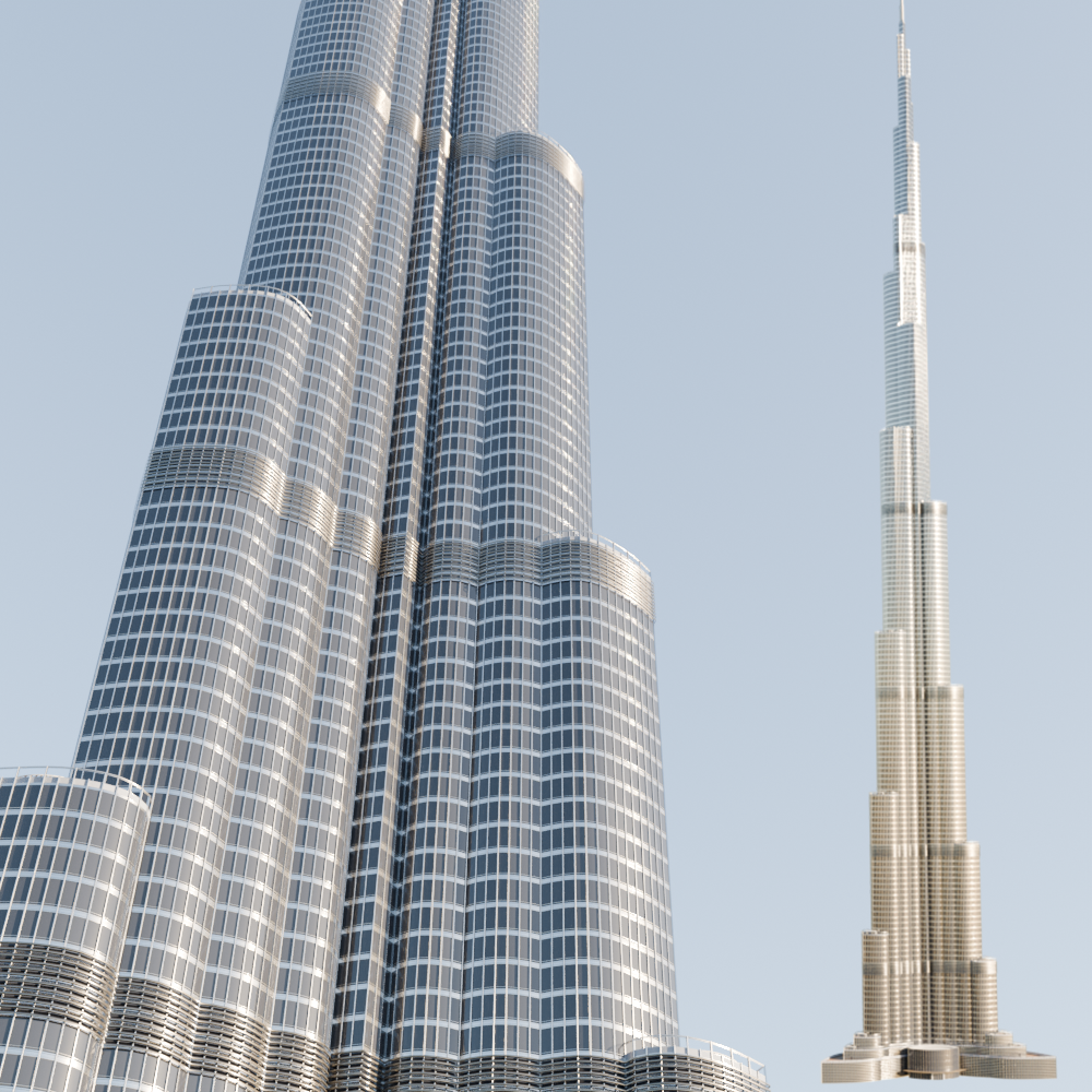 Burj Khalifa Dubai | Commercial Buildings models | BlenderKit