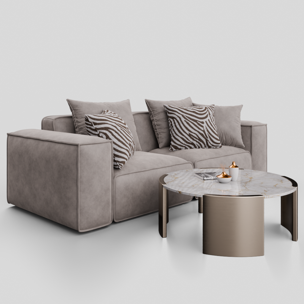 Sofa CDF876_2 seater | Sofas models | BlenderKit
