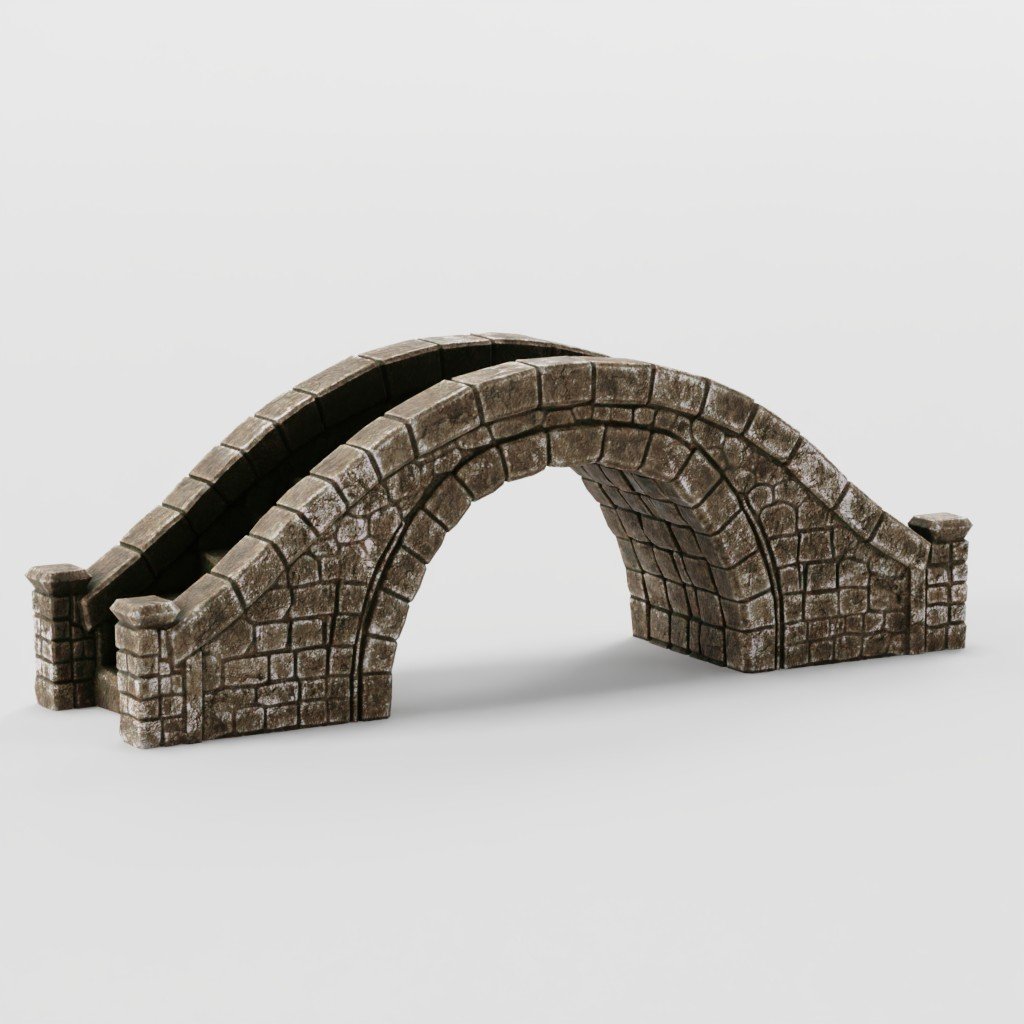 Stone Bridge | Architecture models | BlenderKit