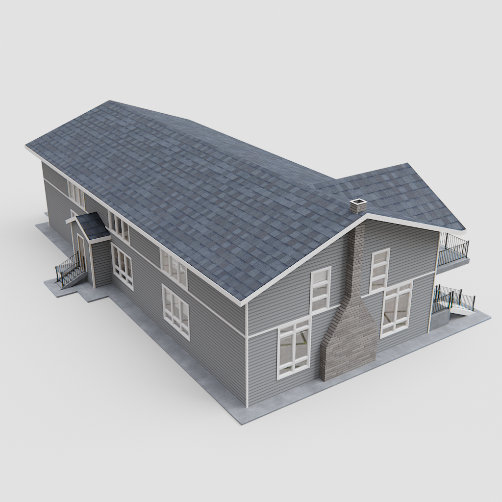 Smart Mat House 01 | Private Buildings models | BlenderKit