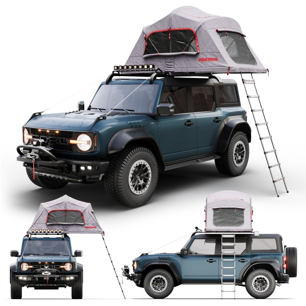 Ford bronco raptor Camper | Modern Cars models | BlenderKit